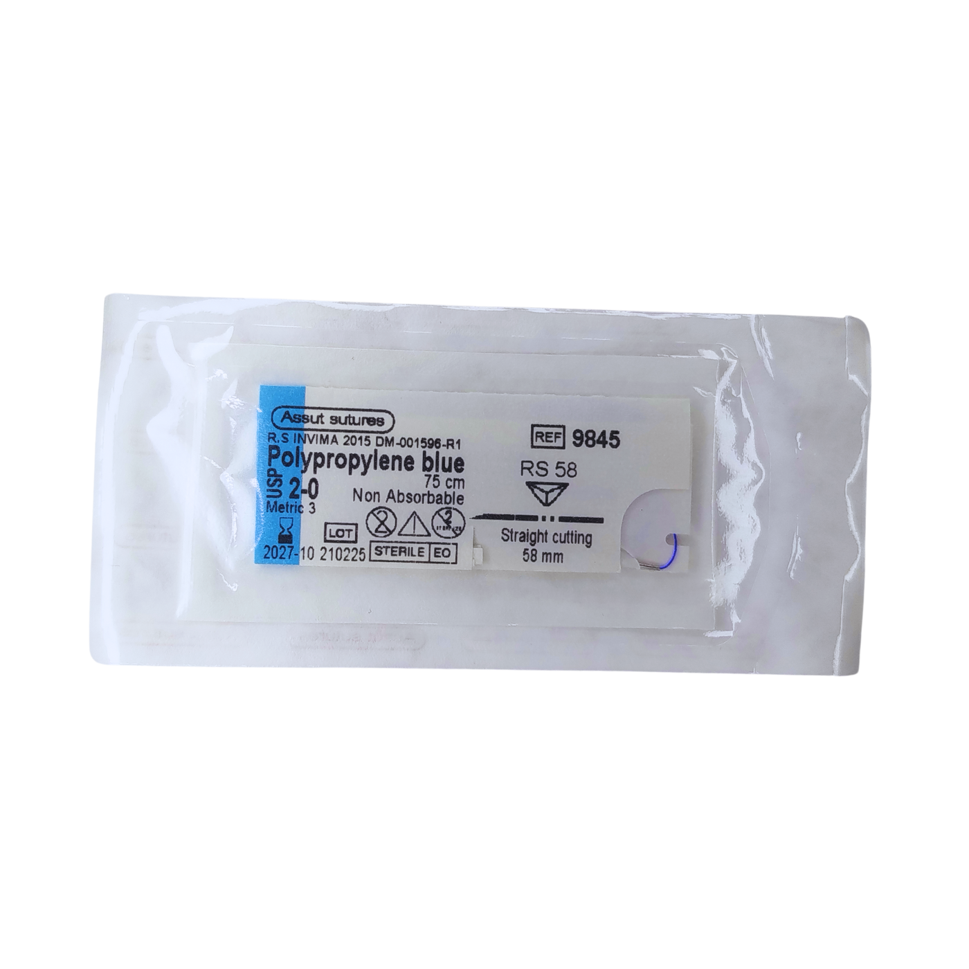 PRODEK polipropileno azul monofilamento x und ASSUT SUTURES – PYP Vida