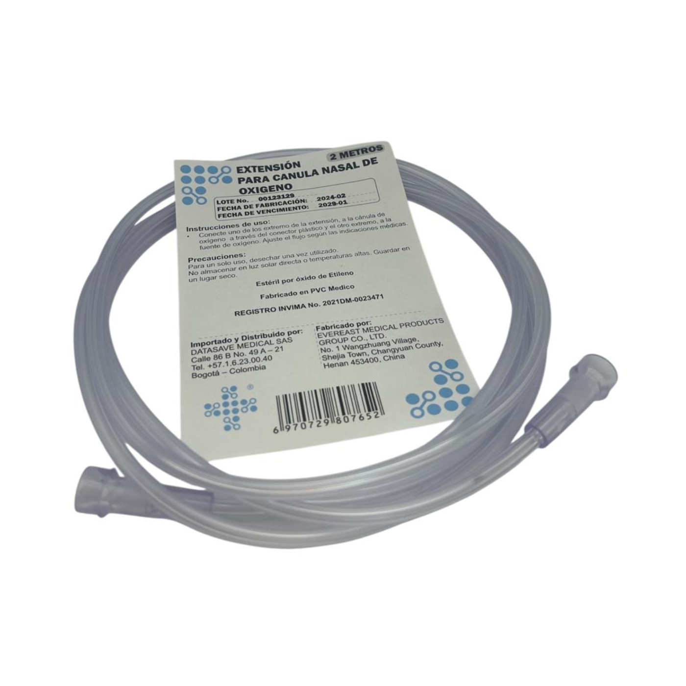 Extensión para Cánula Nasal de Oxígeno - DM – PYP Vida