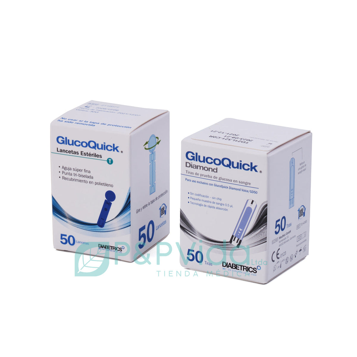 Kit 50 lancetas y 50 tirillas para glucometro GD50 – PYP Vida